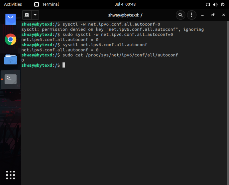How To Use The Sysctl Command In Linux Bytexd
