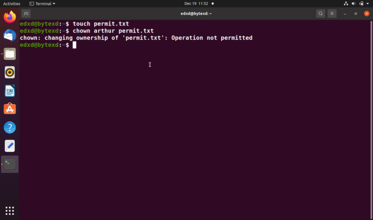 Using the chown Command to Change File Ownership in Linux