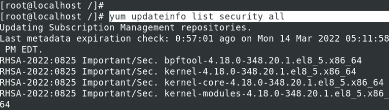 How to Check and Install Security Updates on RHEL 6/7/8 - ByteXD