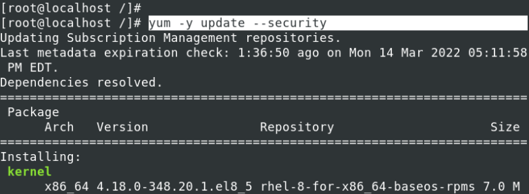 How to Check and Install Security Updates on RHEL 6/7/8 - ByteXD