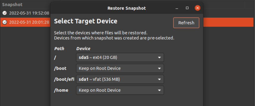 How to Backup and Restore your Linux system with Timeshift
