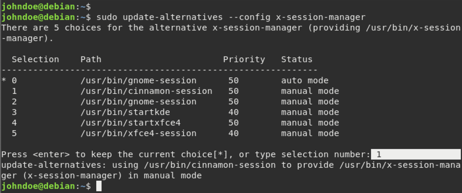 Installing Cinnamon Desktop Environment on Debian 11