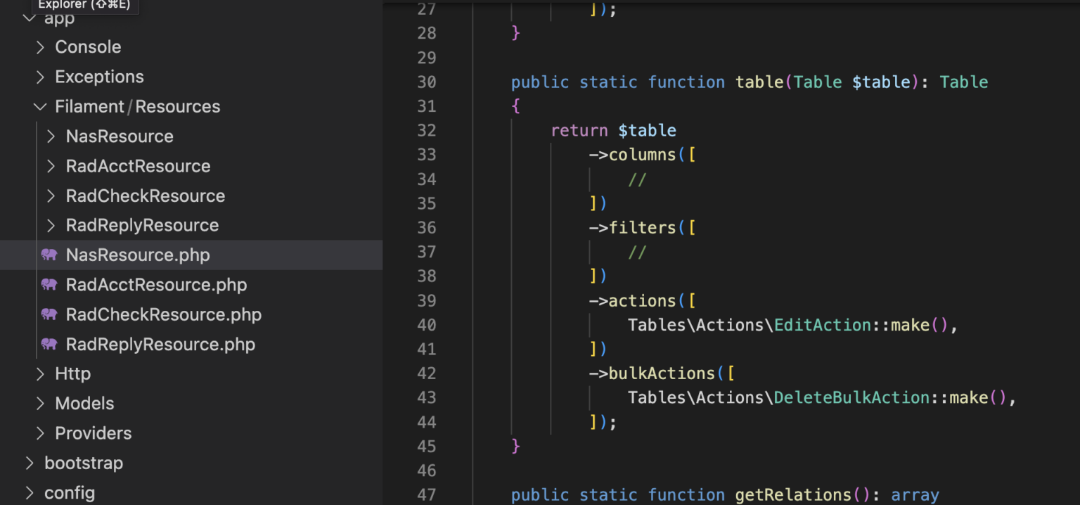 Using Filament to Create a WebGUI for FreeRadius - ByteXD
