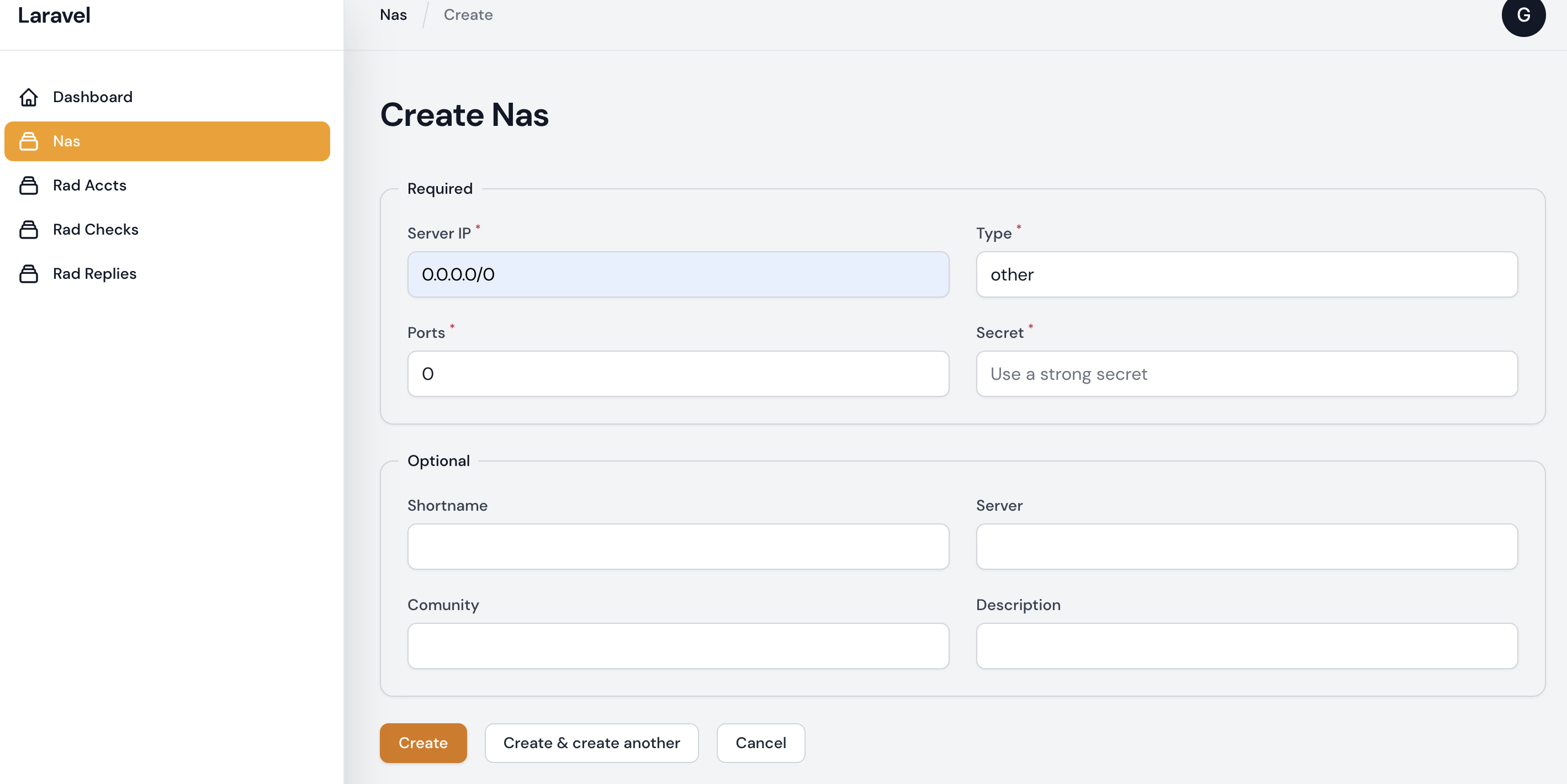 Using Filament to Create a WebGUI for FreeRadius - ByteXD